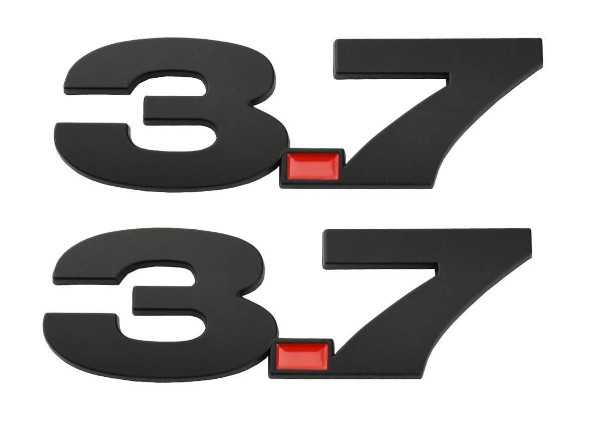 2pcs 3.7 Fender Side Emblems Badge 3D Decal Sticker Replacement for ...