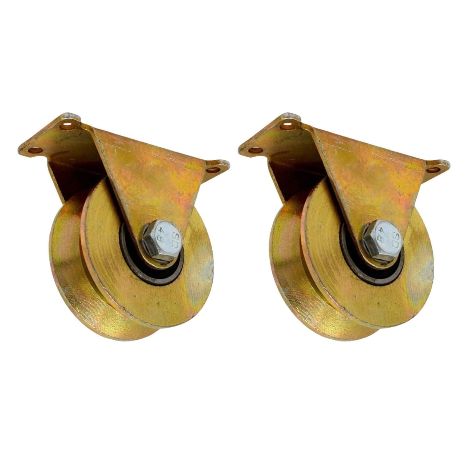2pcs 3 Inch V Groove Wheel, Heavy Duty Rigid Caster Wheels V Shaped ...