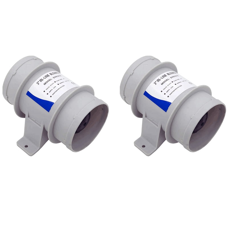 2pcs 3 Inch in-Line Blowers Boat Bilge Blower Cool Fan Marine Cabin ...