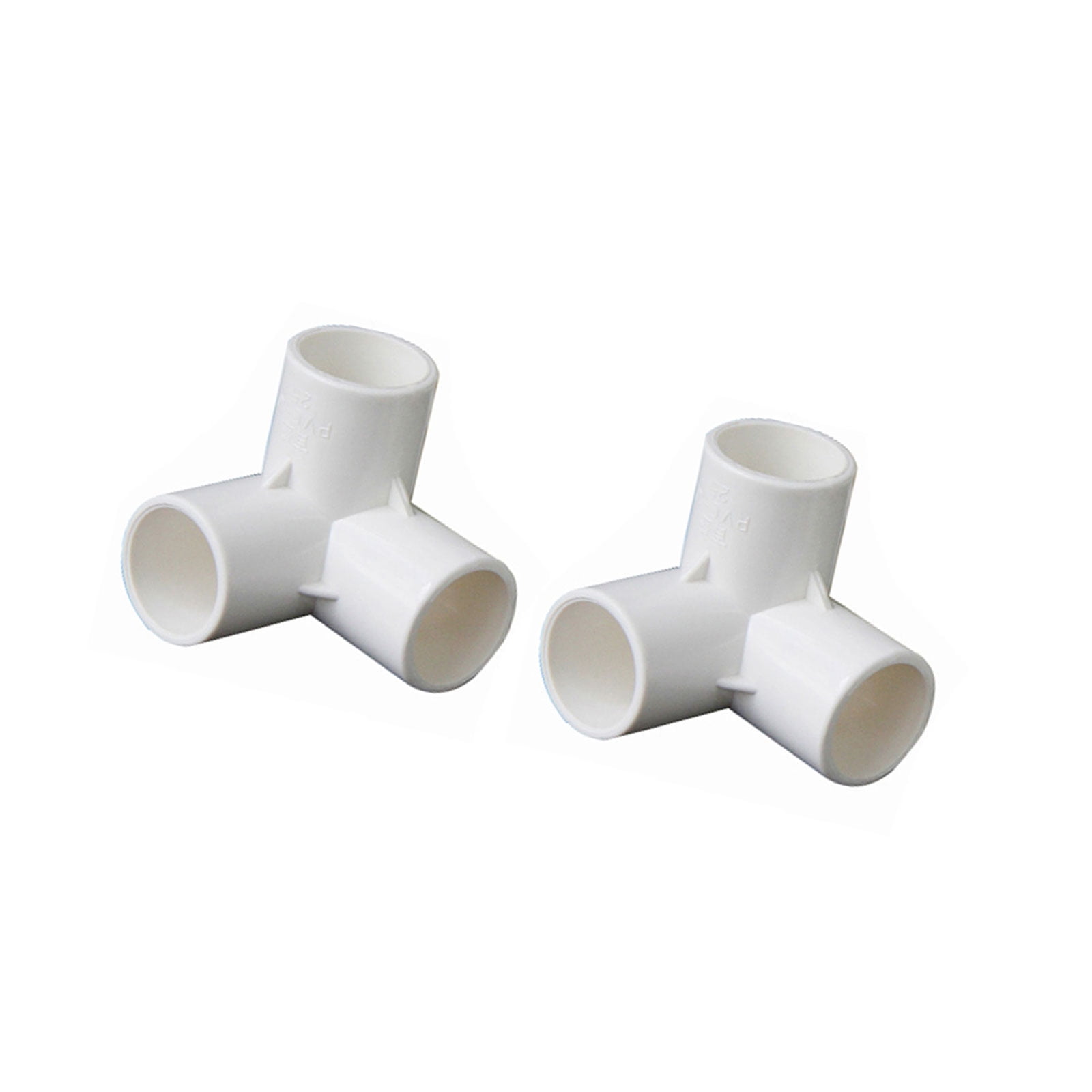 2pcs 3 Way PVC Elbow Fittings 90 Degree Elbow Connectors Corrosions ...
