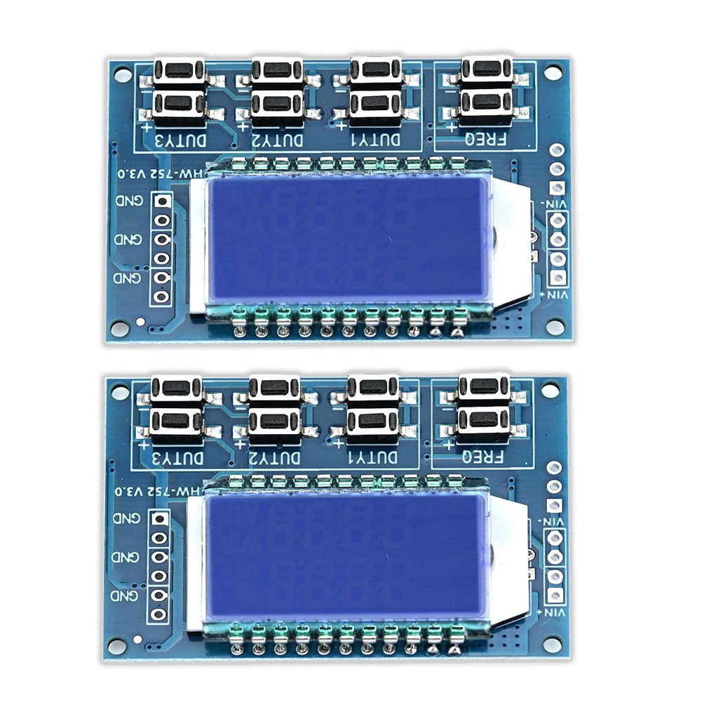 2pcs 3-channel for PWM pulse generator signal generator module adjustable module - Walmart.com