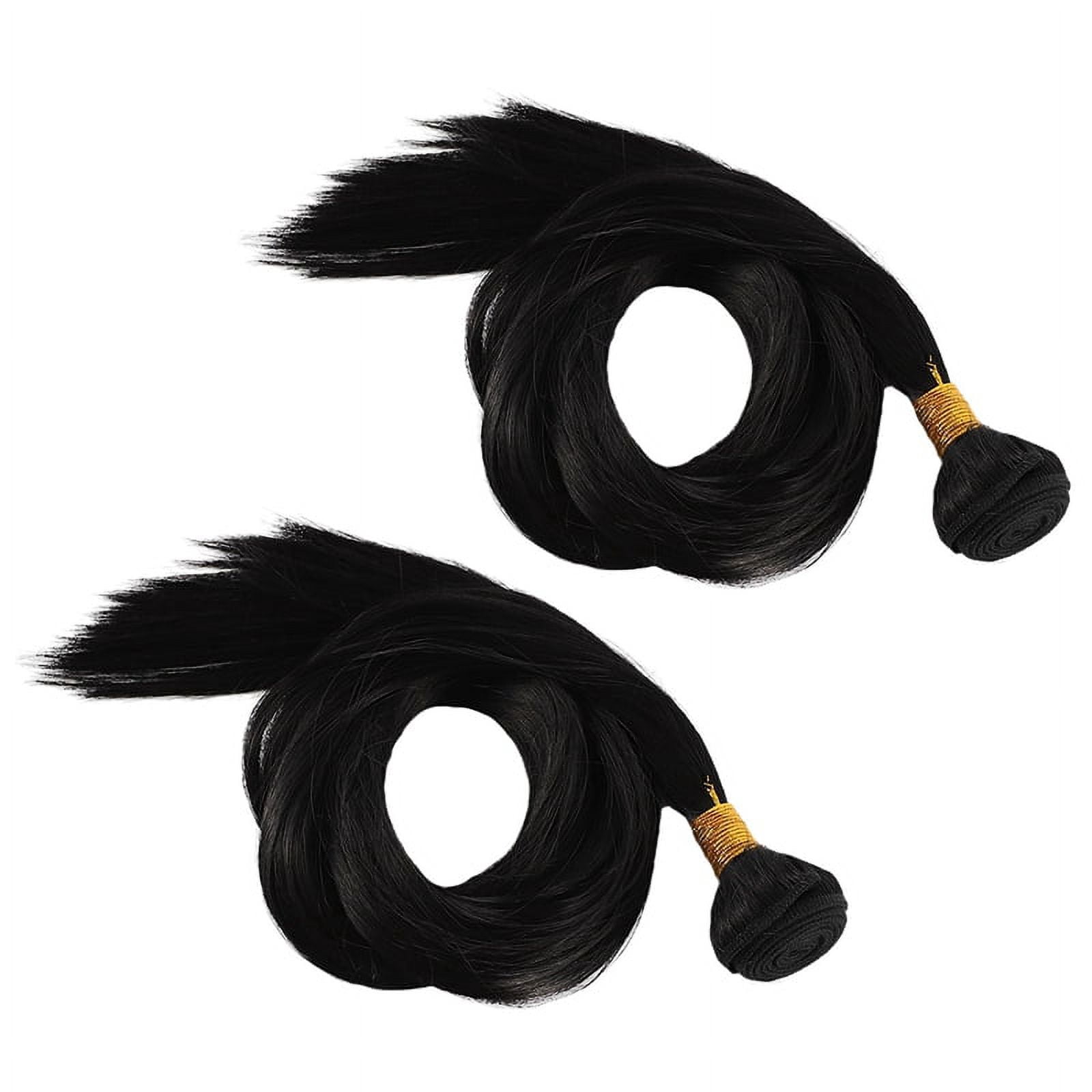 2pcs 30-Inch Drawstring Straight Straight Brazilian Hair Braided Bunch ...