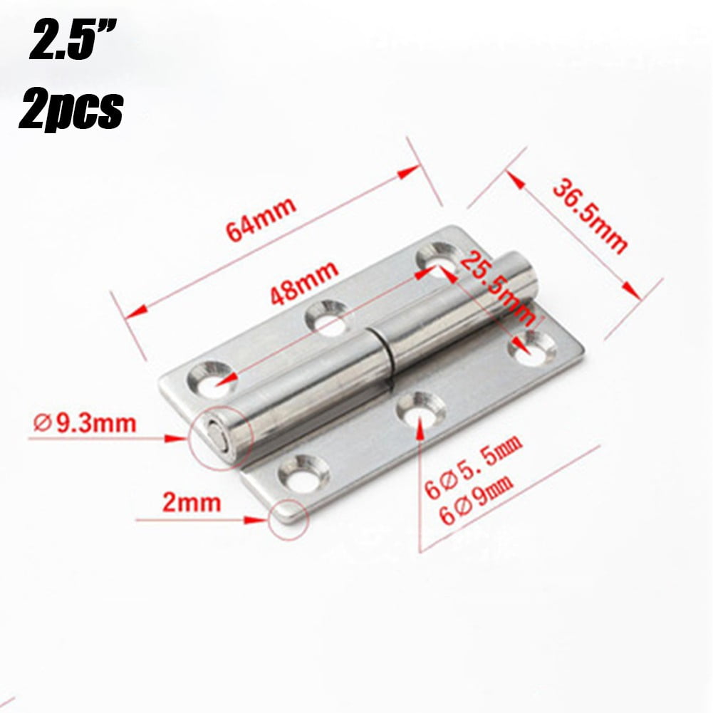 2pcs 304 Stainless Steel Detachable Hinge for Doors and Cabinets ...