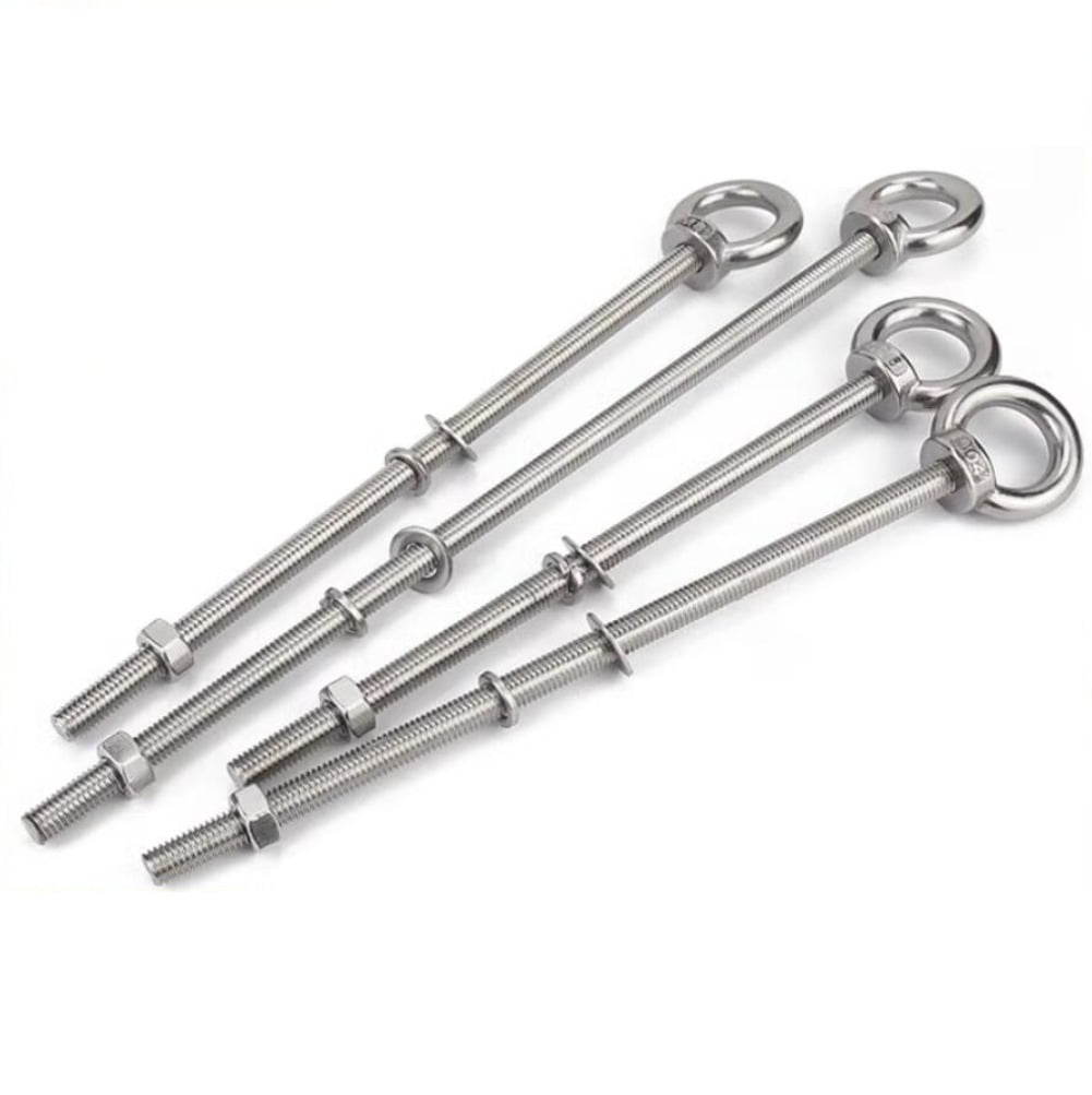 (2pcs) 304 Stainless Steel Eye Threaded Lever Bolts for Machined Link ...