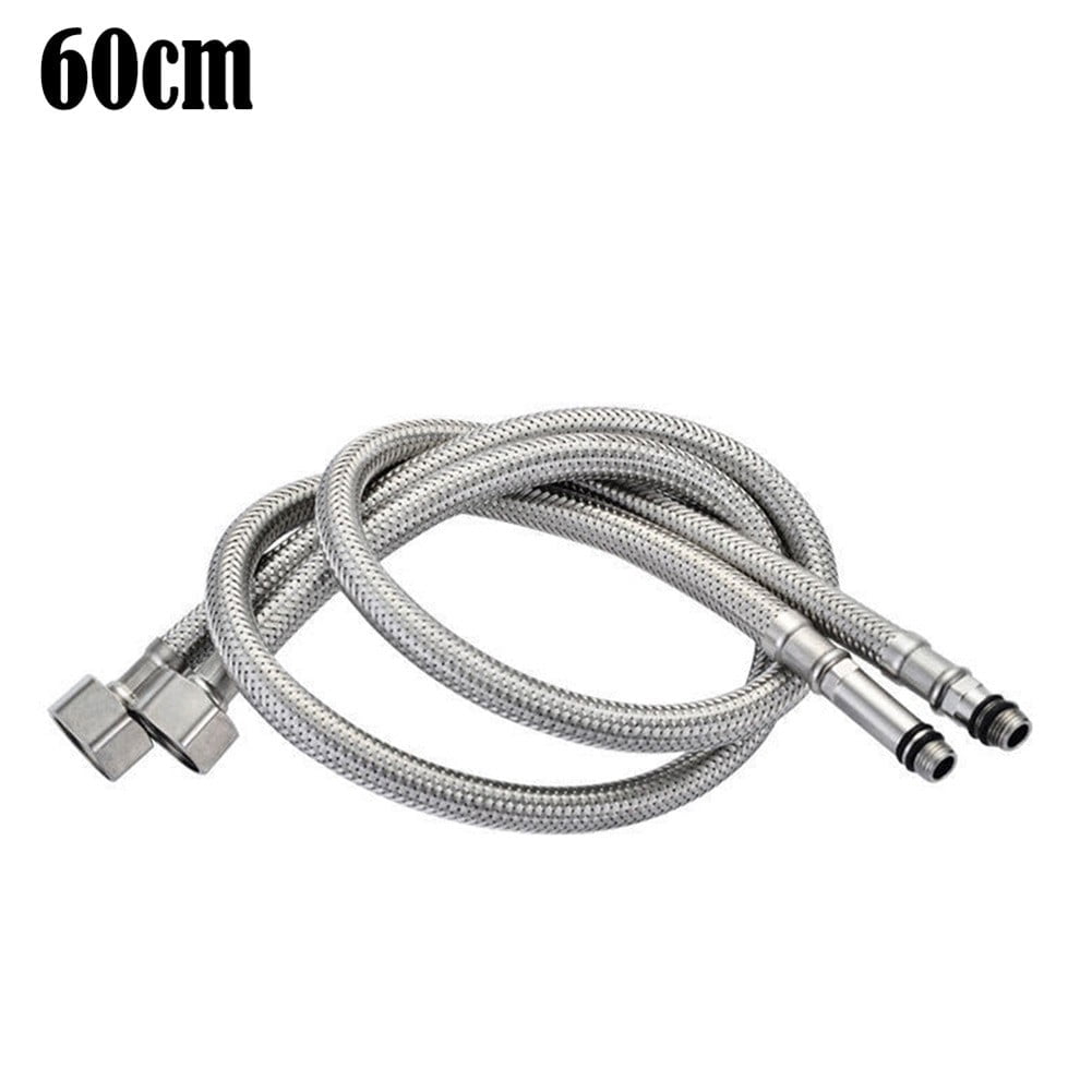 2pcs 304 Stainless Steel Flexible Hot and Cold Mixer Water Tube Hose ...