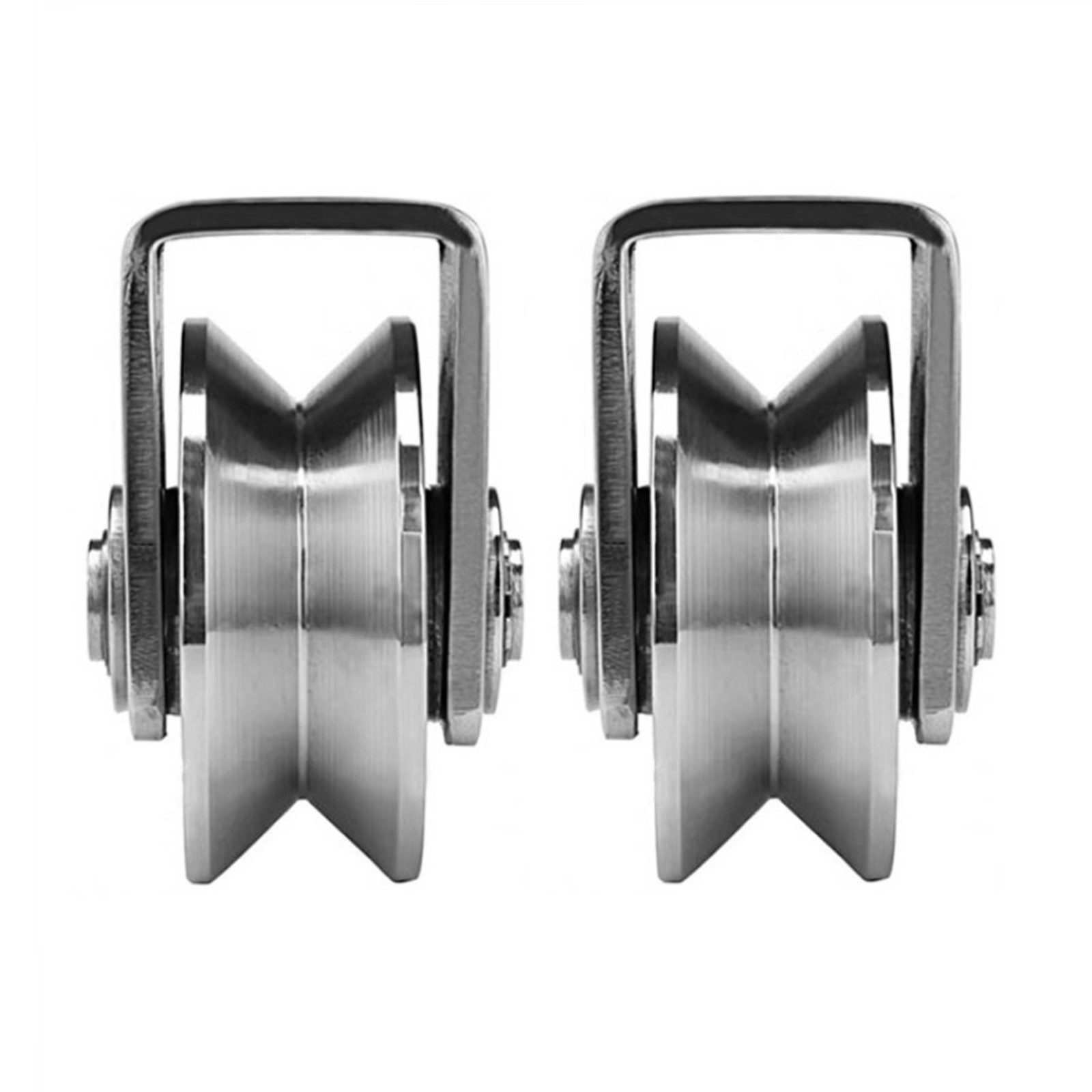 2pcs 304 Stainless Steel V Groove Universal Wheel, 2-inch Sliding Gate ...