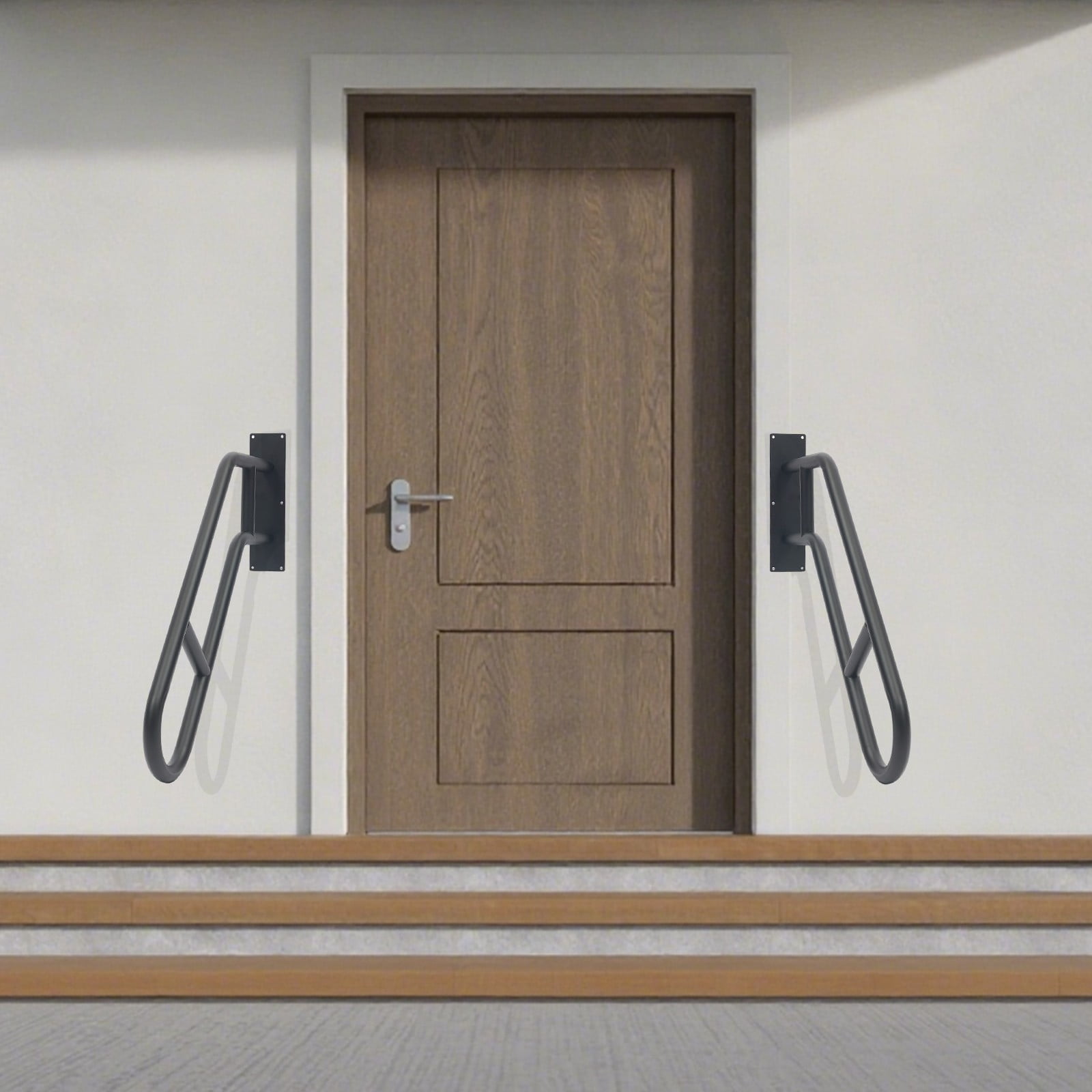 2pcs-30in Handrails for Outdoor Steps, Wall Mounted Handrail, Stair ...