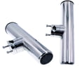2pcs 316 Stainless Steel Clamp On Fishing Rod Holder Set For Marine ...