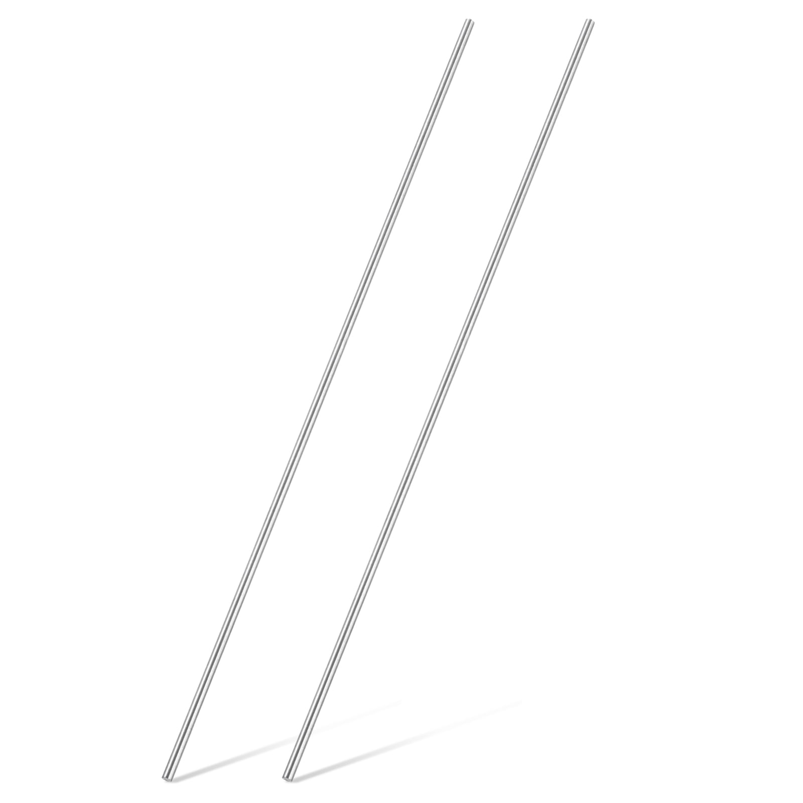 2pcs 316 Stainless Steel Round Rod Bar, 5x400mm Silver Solid Shaft Rods ...