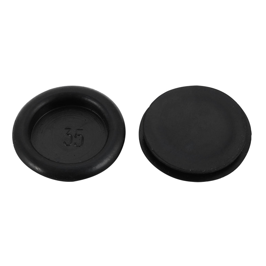 2pcs 35mm Drill Hole Diameter Electrical Rubber Wire Protection Grommet ...