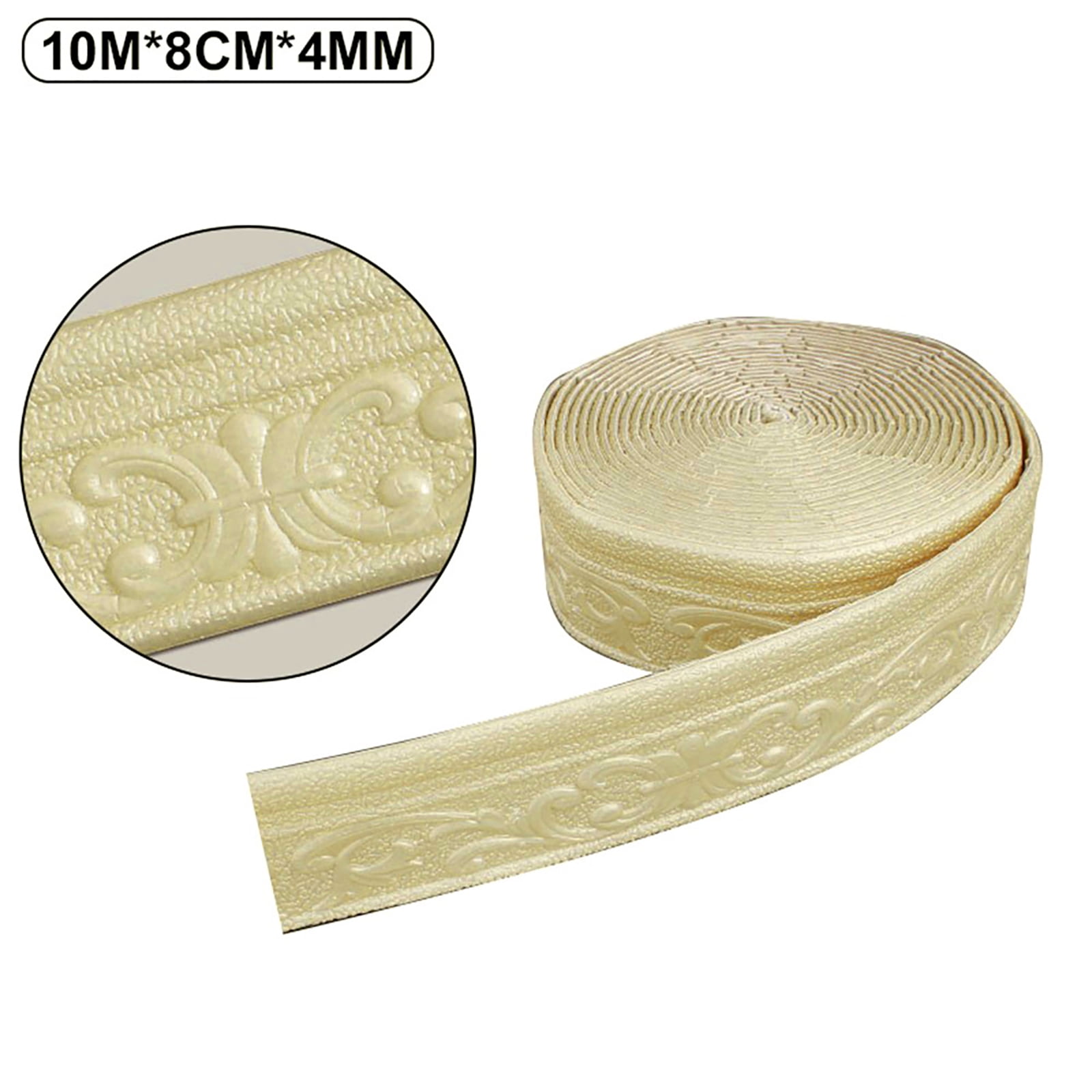 2pcs 3D Waterproof Wall Border Adhesive Foam Tiles Sticker Peel and ...