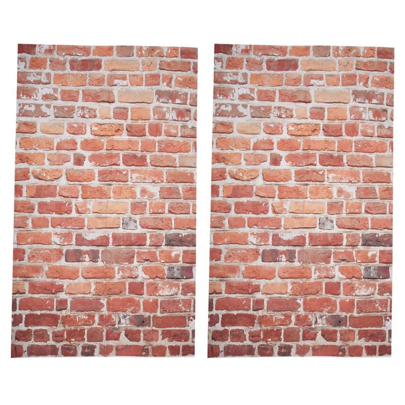2pcs 3X5Ft Vinyl Vintage Red Brick Wall Studio Backdrop Photography ...
