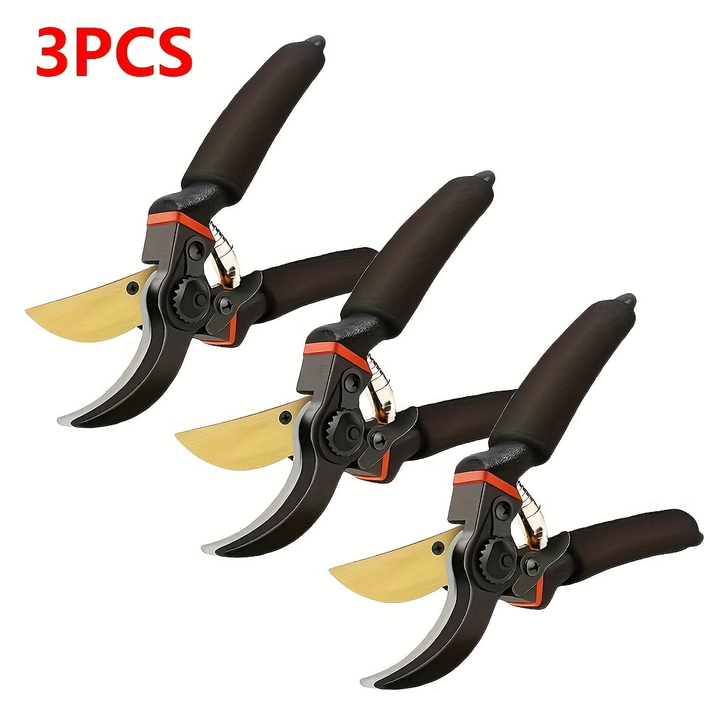 2pcs/3pcs Of Advanced Bypass Pruning Shears, Heavy-duty Ultra-sharp ...