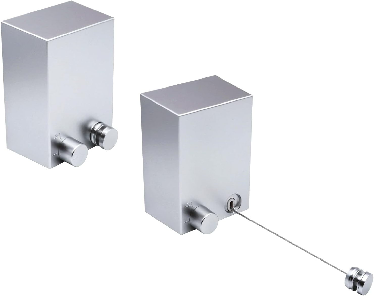 2pcs 4.2m Reel Washing Line Retractable Clothes Line Heavy Duty Wall ...