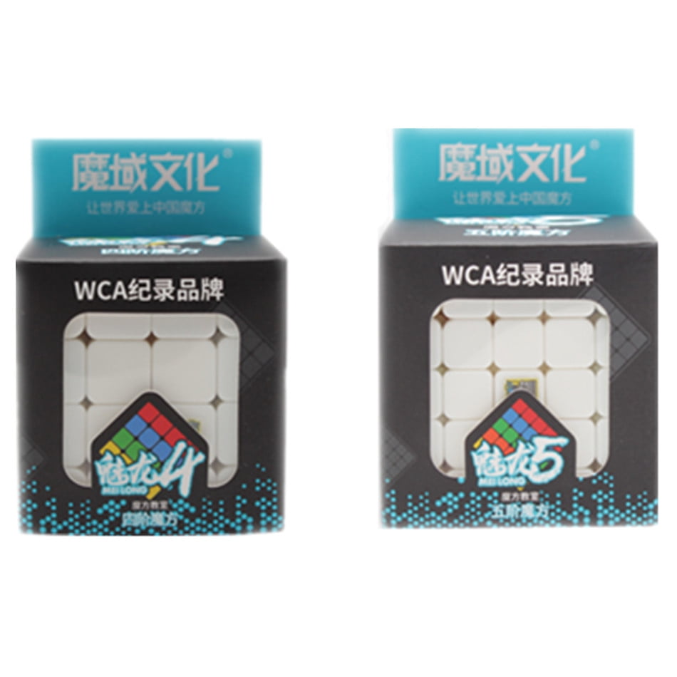 2pcs 4+5 Cubes Set 4x4x4 5x5x5 Magic Cube Professional Educational Speed Set Magic Puzzle Cubo ...