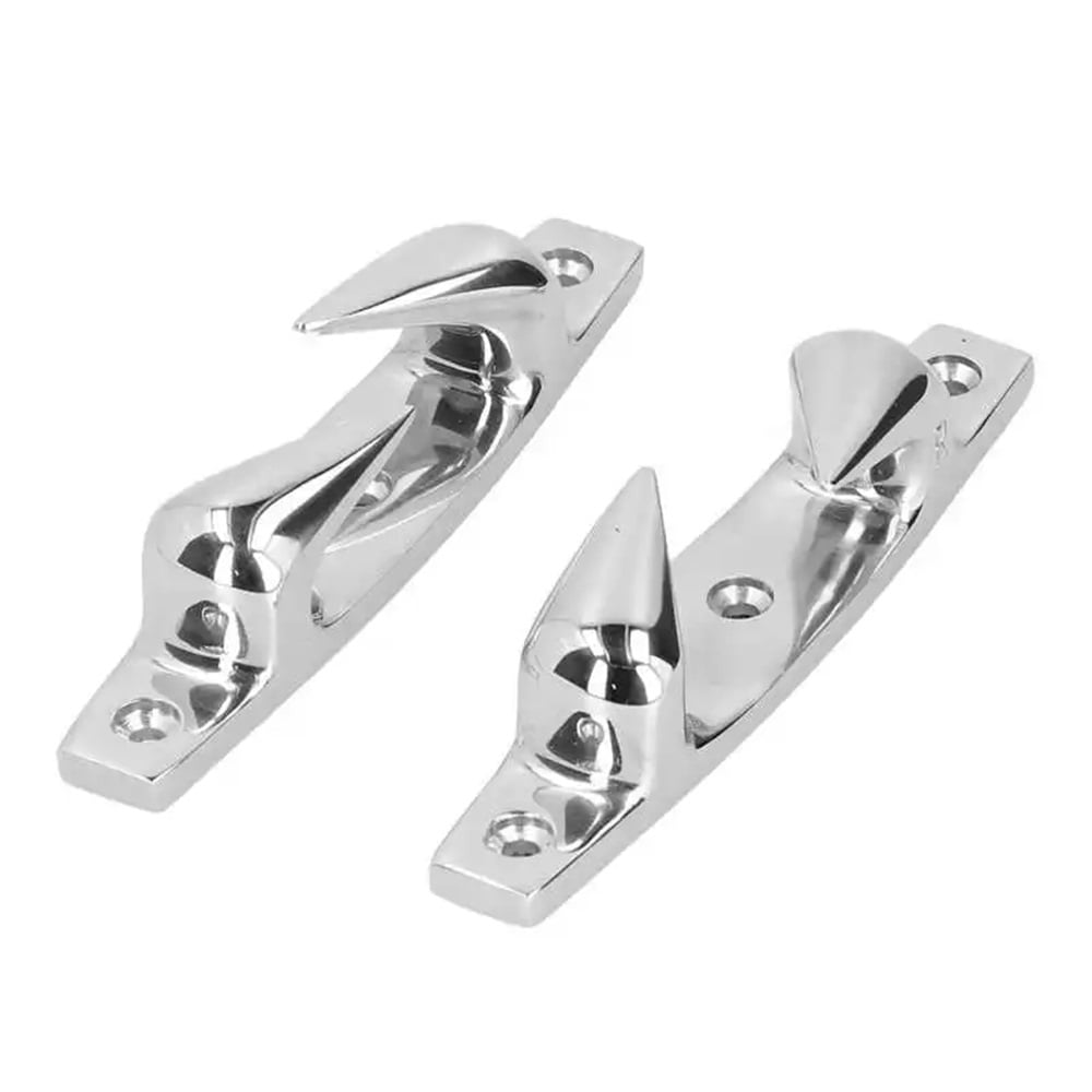 2pcs 4.69in Anchoring Mooring Cleats Left Right 316 Stainless Steel ...