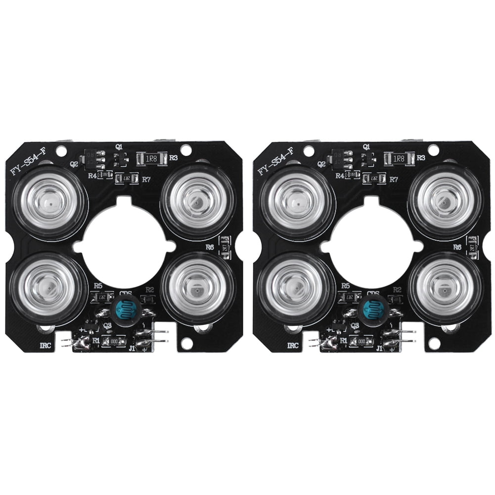 2pcs 4 Array IR LED Spot Light Infrared 4X IR LED Board for CCTV ...