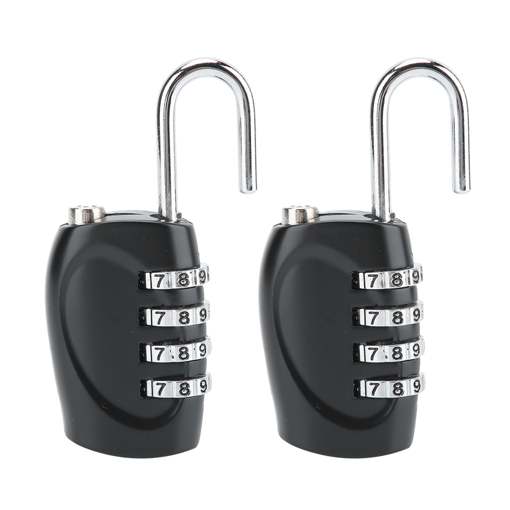 2pcs 4 Dial Digit Password Lock Suitcase Luggage Metal Password ...