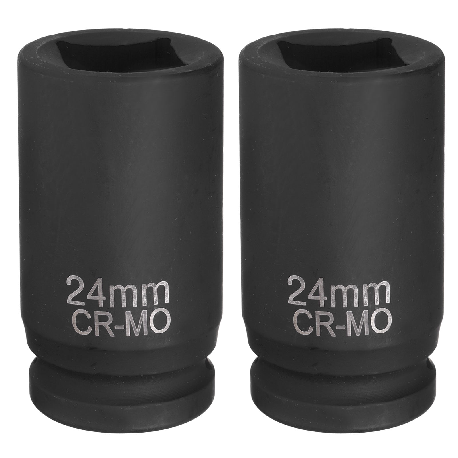 2pcs 4 Point Square Socket 3/4" Drive 24mm Metric CR-MO Impact Wheel ...