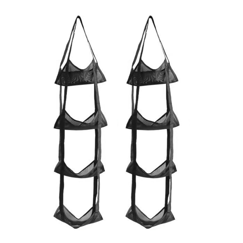 2pcs 4-Tier Hanging Ball Storage Organizer for All Sports Balls ...