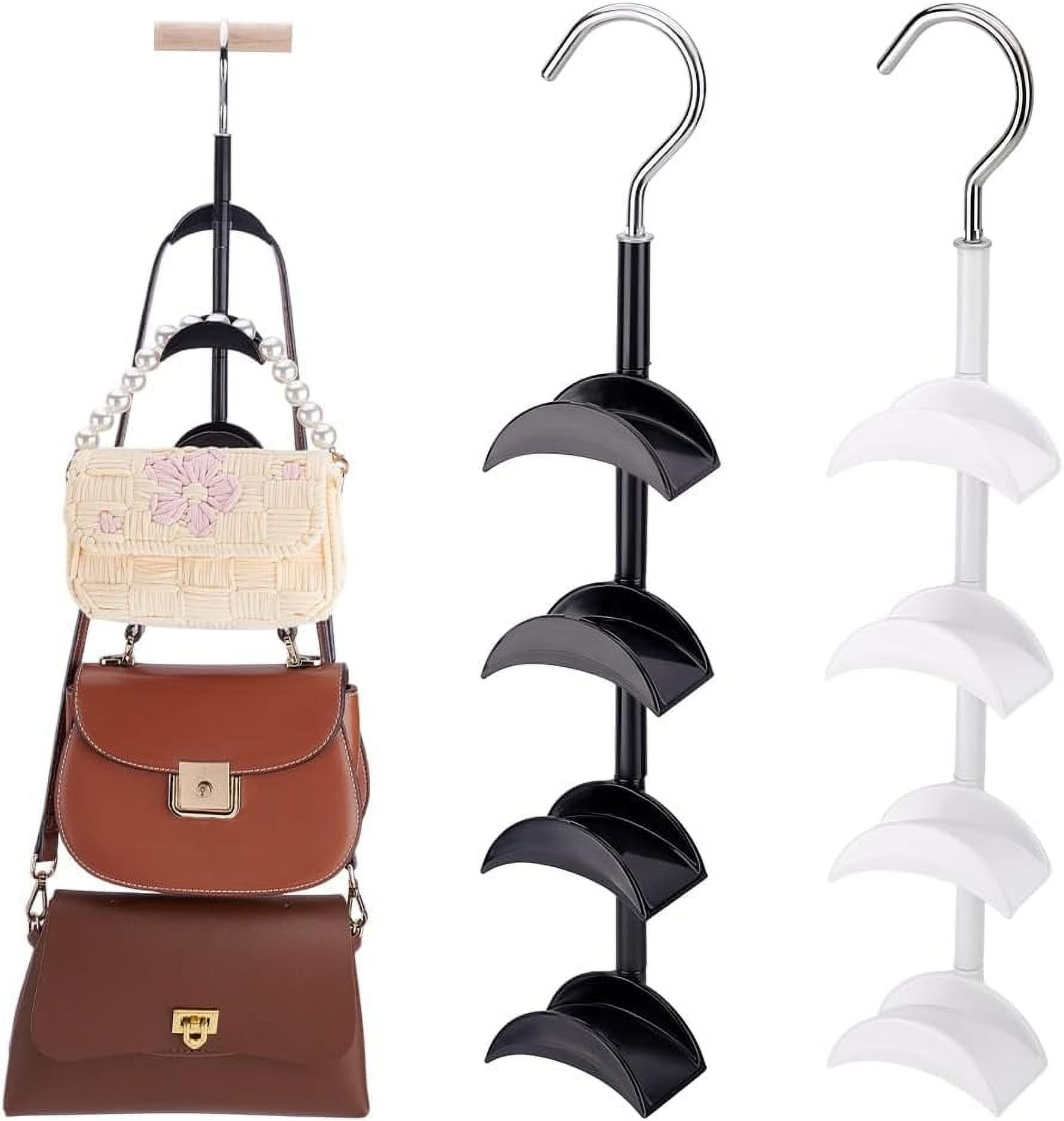 2pcs 4 Tier Purse Hanger Handbag Storage Organizer for Closet 15 in ...