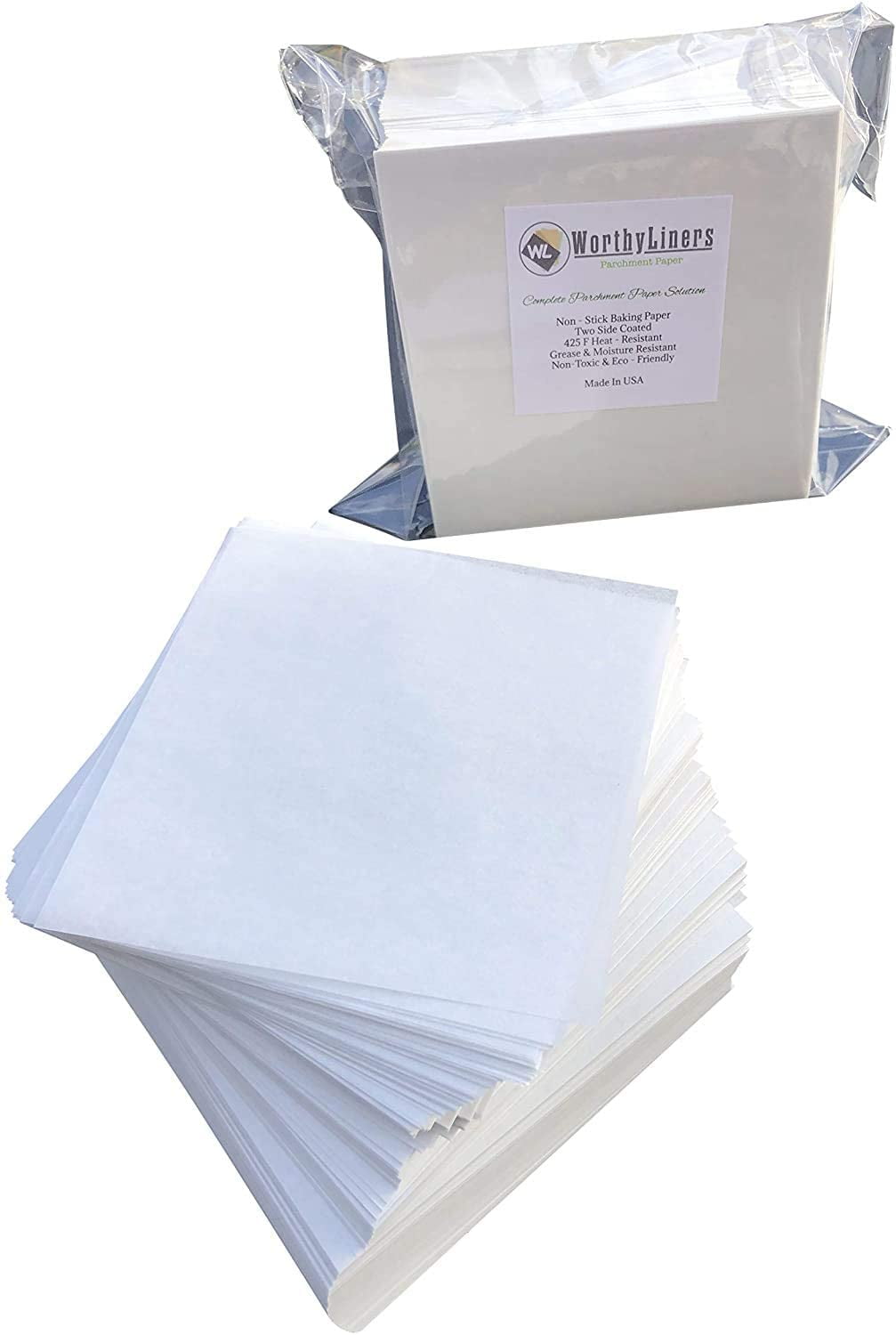 2pcs 4 X 4 Inch 1000 Sheets | Parchment Paper Squares | Made in ...
