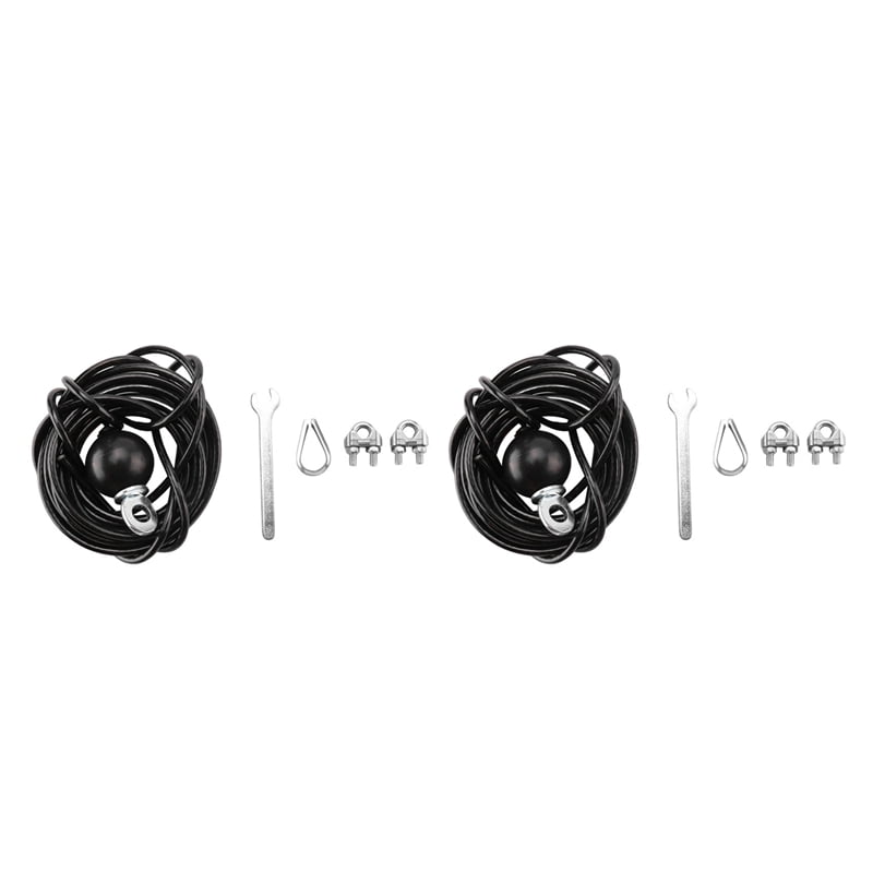 2pcs 400cm Home Gym Fitness LAT Pulldown Cable Replacement, Adjustable ...