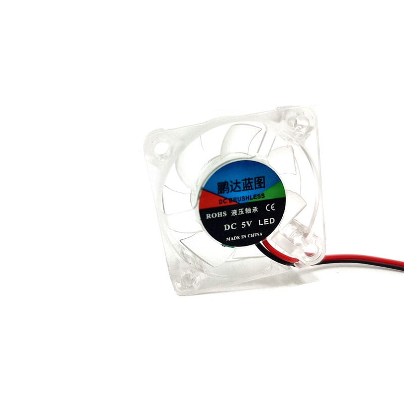 2pcs 4010 40x40x10mm DC 5v 12v 24v Cooling Fan Automatic Color Change ...
