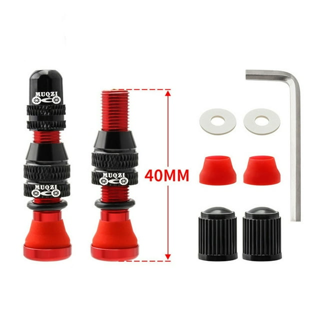 2pcs 40mm Bicycle Tubeless Valve Bike Rim Wheel Tube AV Valves ...