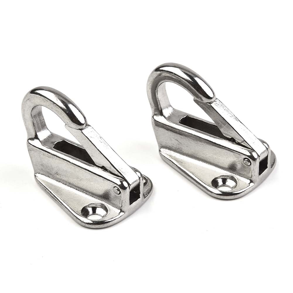2pcs 43mm Stainless Steel 316 Spring Hook Snap Attach Rope Boat Sail ...