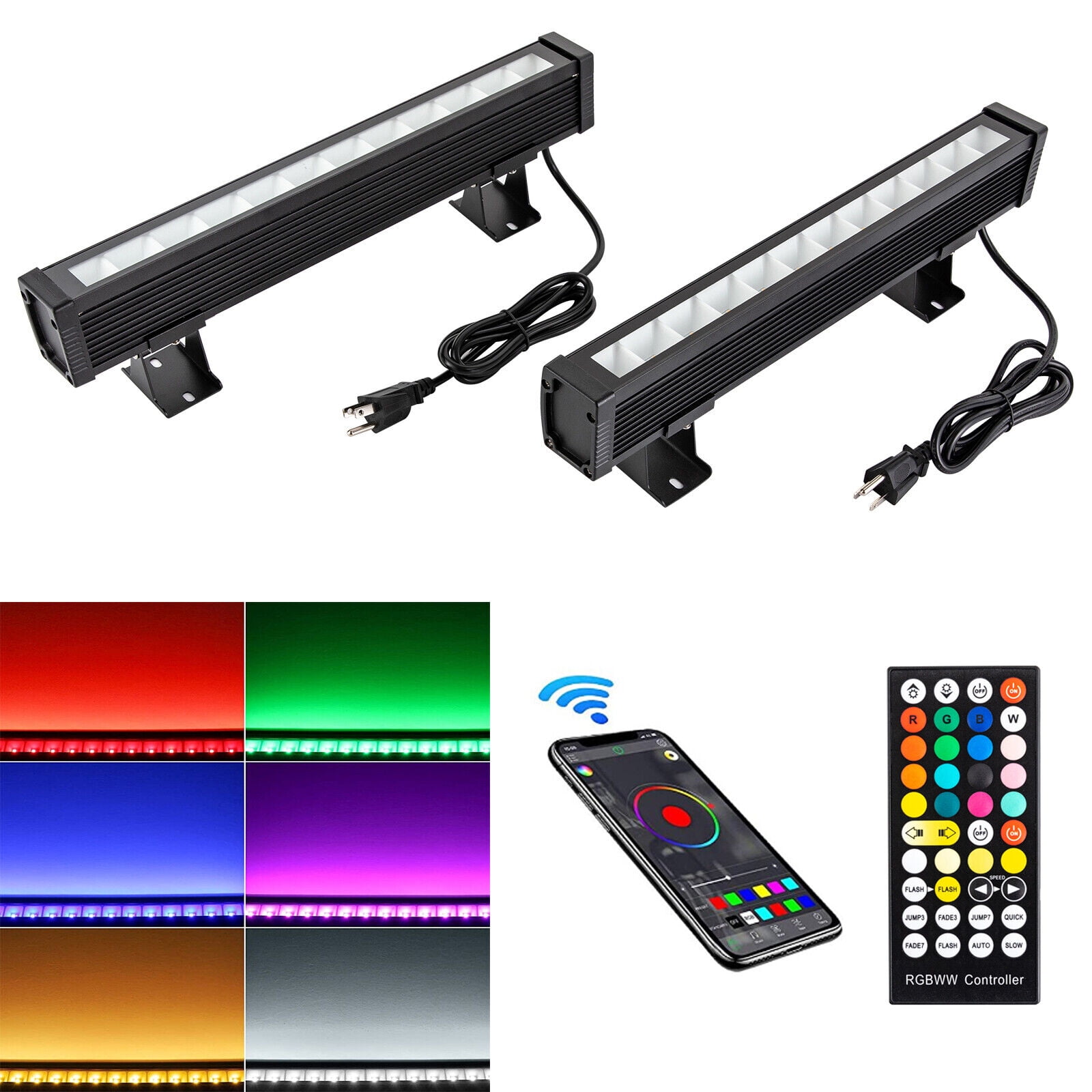 2pcs 45W LED Wall Wash Bar Light Show Party Disco Show DJ Stage ...