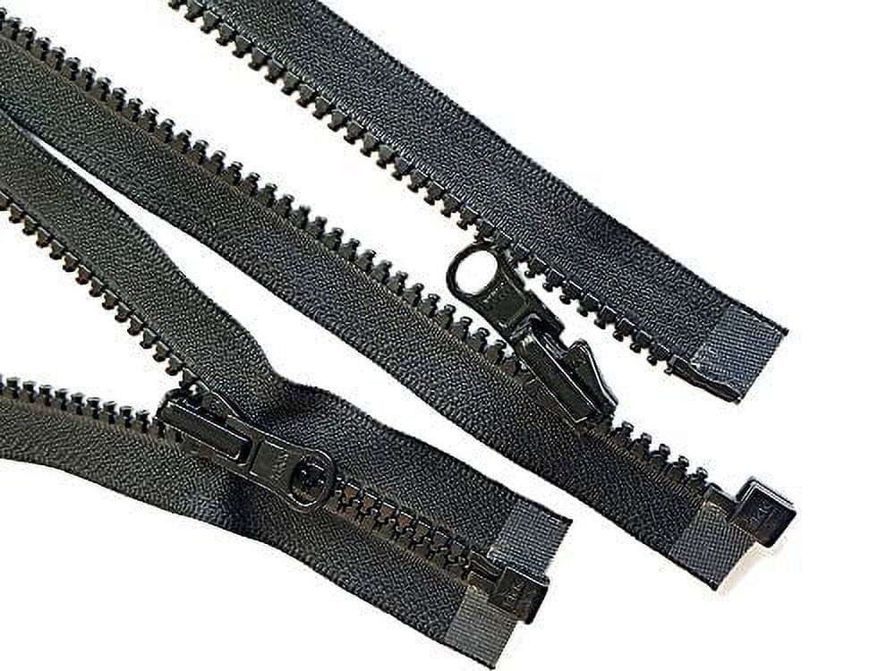 2pcs 49â€ â€“120â€ Vislon YKK #5 Molded Plastic Zippers Separating Tent ...