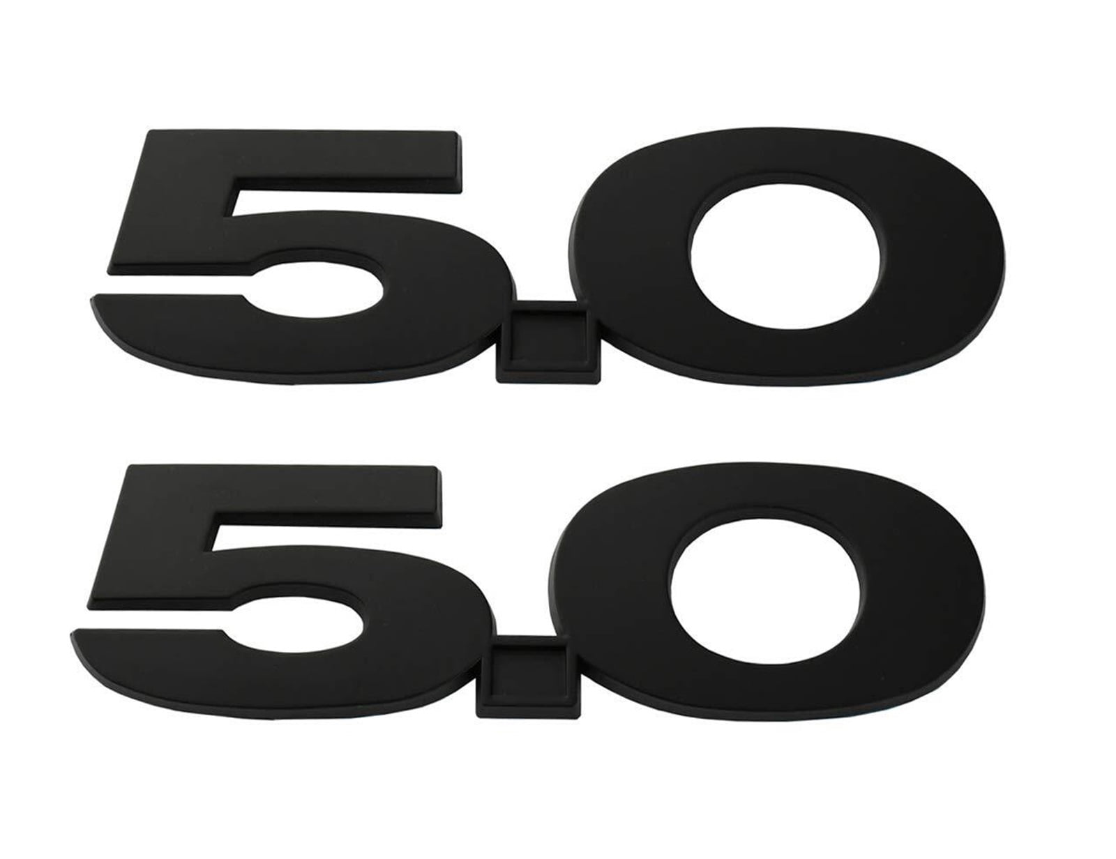 2pcs 5.0 Emblems 3D Fender Side Badge Decal Stickers Replacement for ...