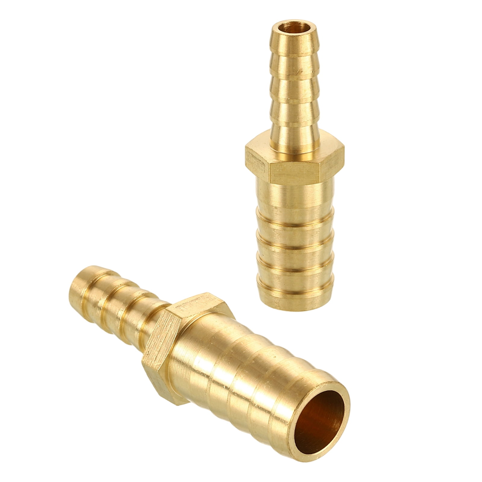 2pcs 5/16" To 1/2" Brass Hose Barb Fitting Metals Splicer Mender for 3D ...