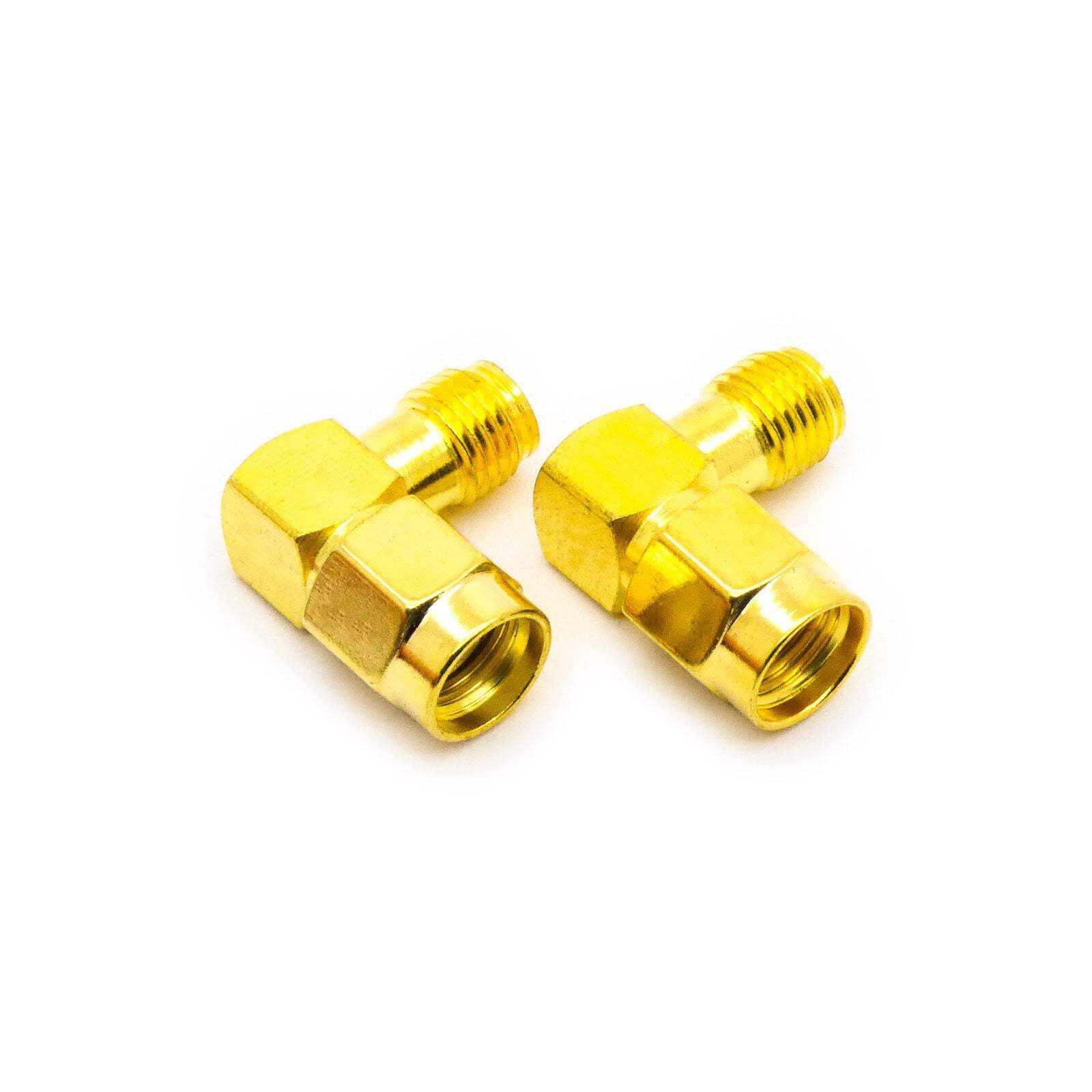 2pcs 5.8G 2.4G Coaxial Adapter RP-SMA Male to SMA Female 90-Degree Jack Plug - Walmart.com