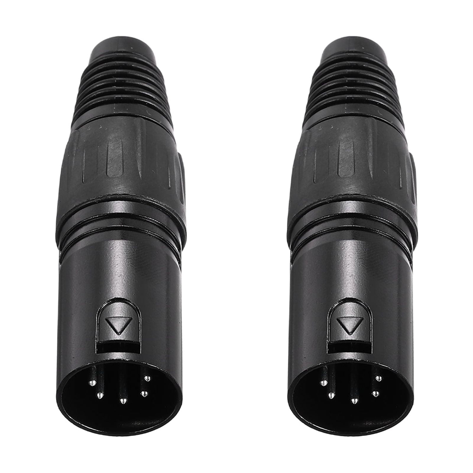 2pcs 5 Pin XLR Male Connector, Microphone Audio Cable Plug Mic Socket ...