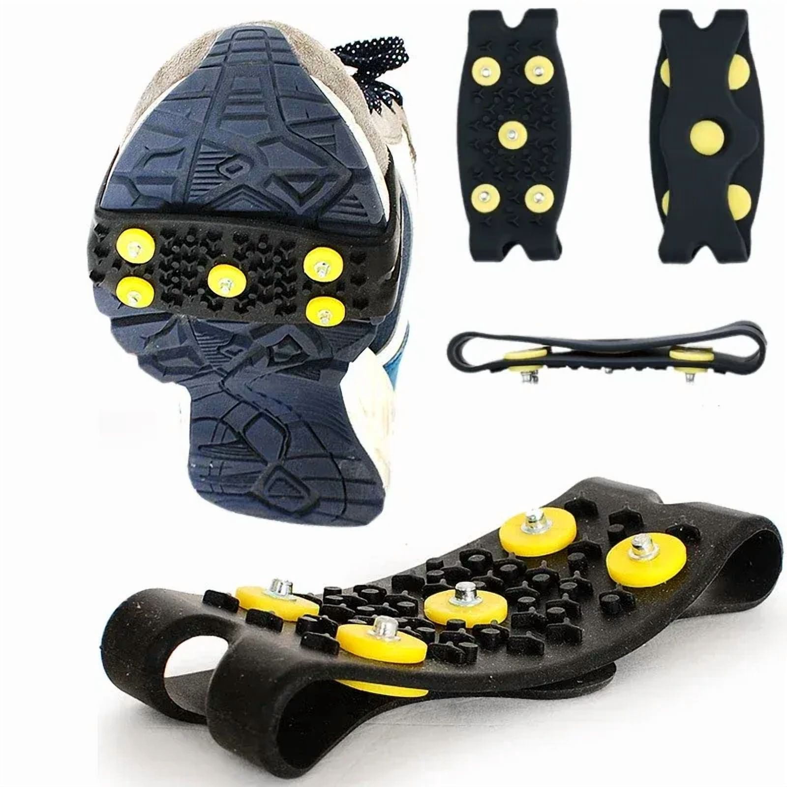 2pcs 5-Stud Snow Ice Claw Climbing Anti Slip Spikes Grips Crampon ...