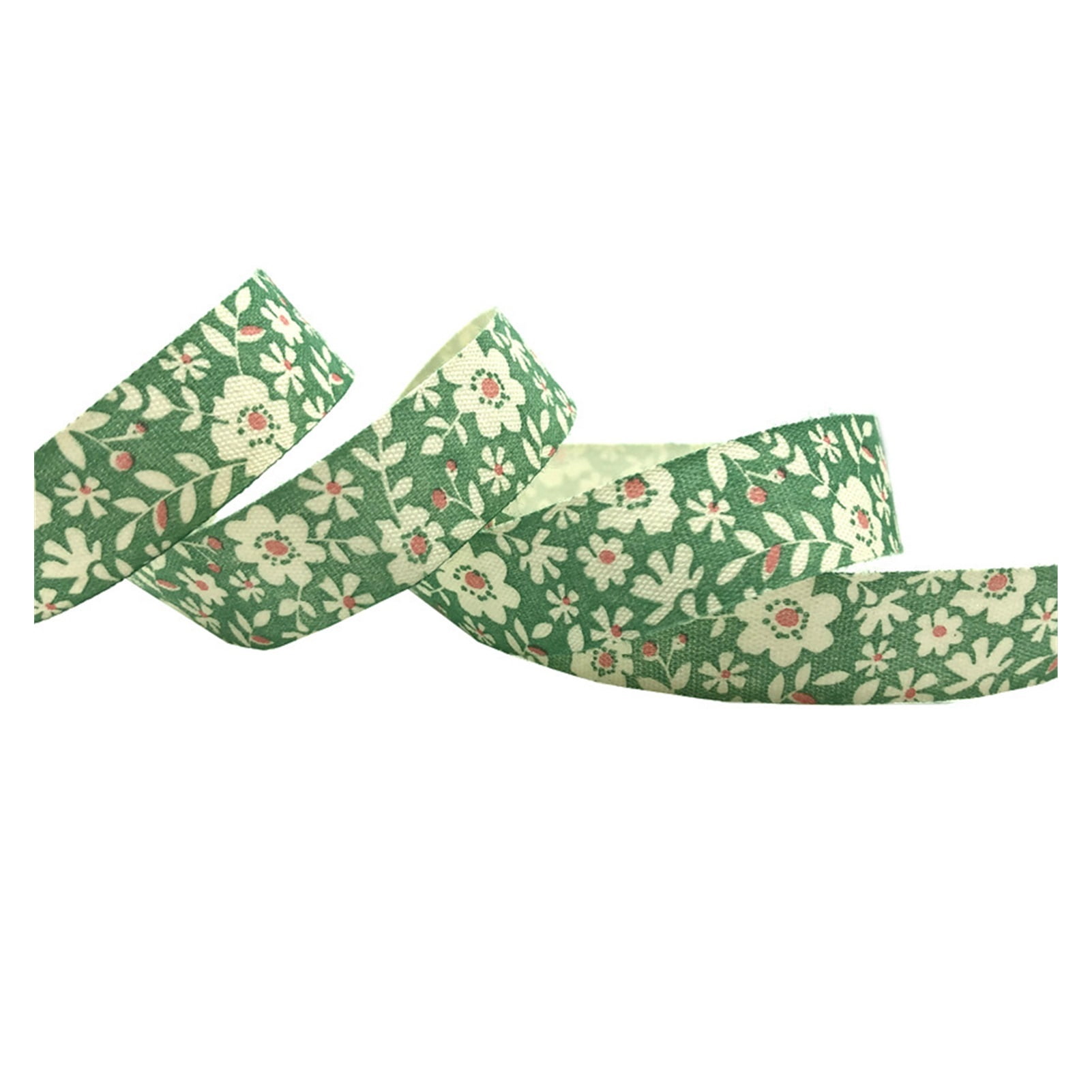 2pcs 5 Yards 1.5cm Printed Cotton Ribbons For Crafts Supplies Wedding ...