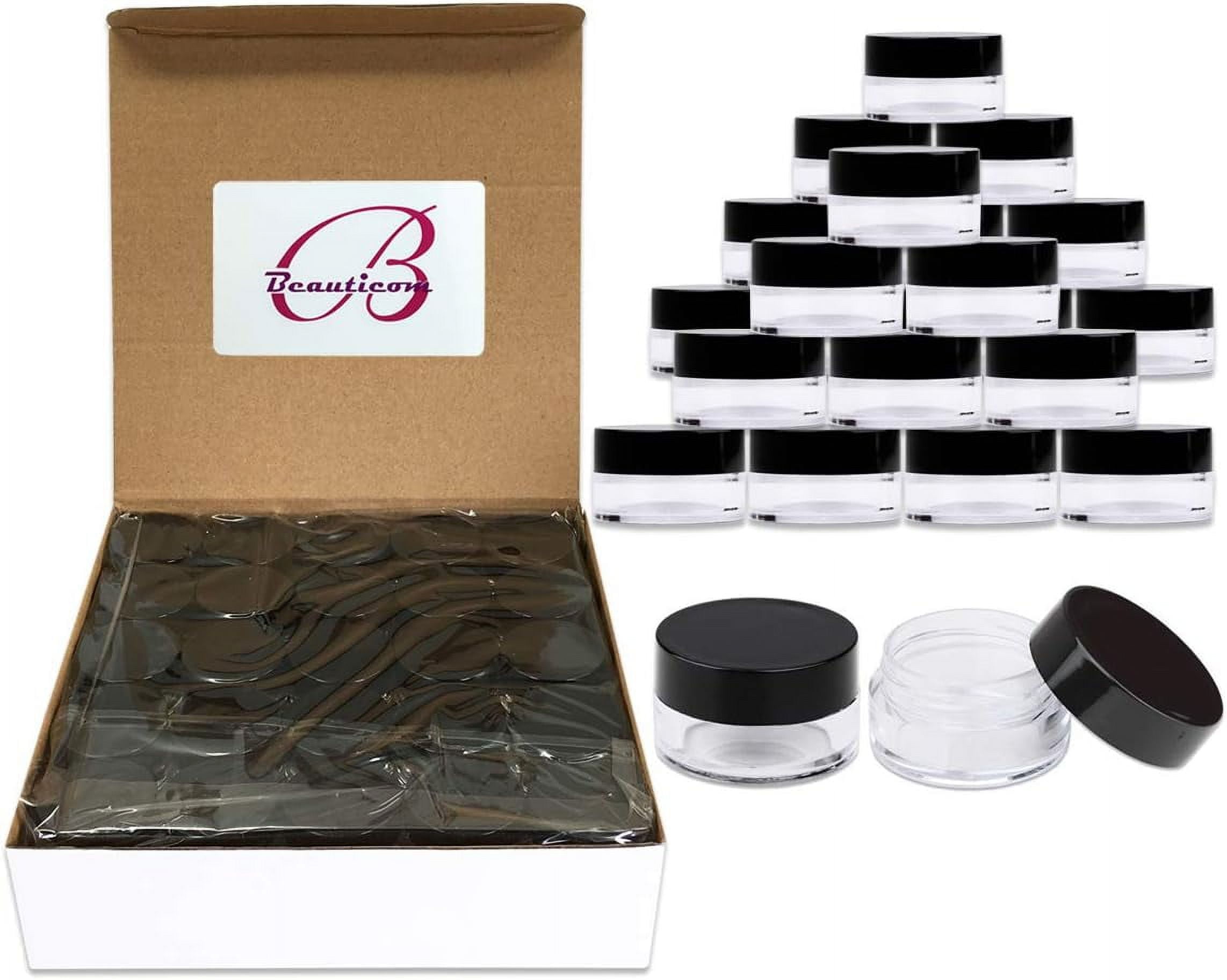 2pcs 50 Jars - High-Graded 5 Grams/5 mL BPA Free Thick Clear No Leak ...