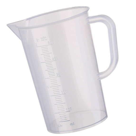 2pcs 500ML Cups Plastic Measuring Cups Transparent Volume Measurement ...