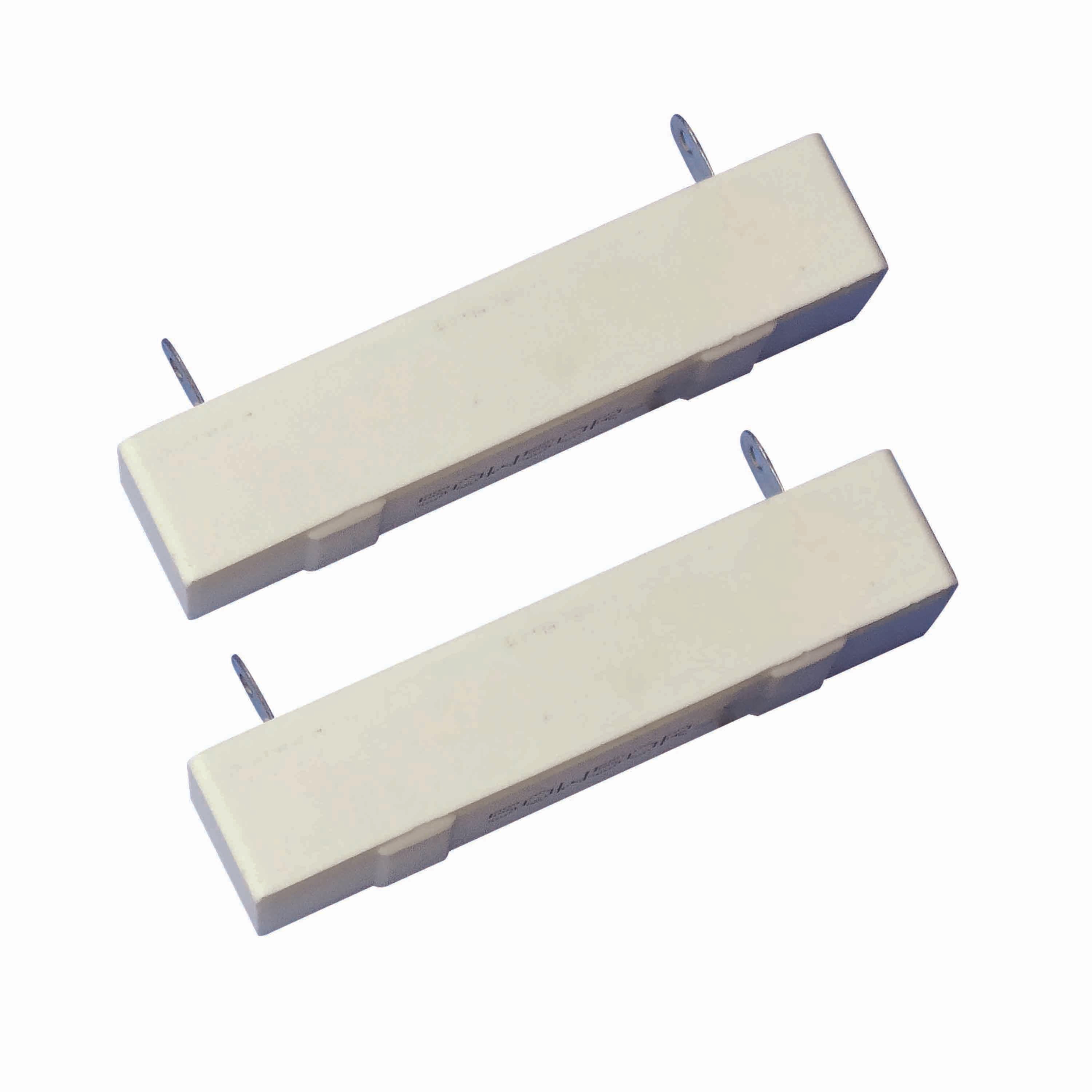 2pcs 50W Fixed Resistor Power Resistor 2 Pin DIP Mount Vertical Ceramic ...