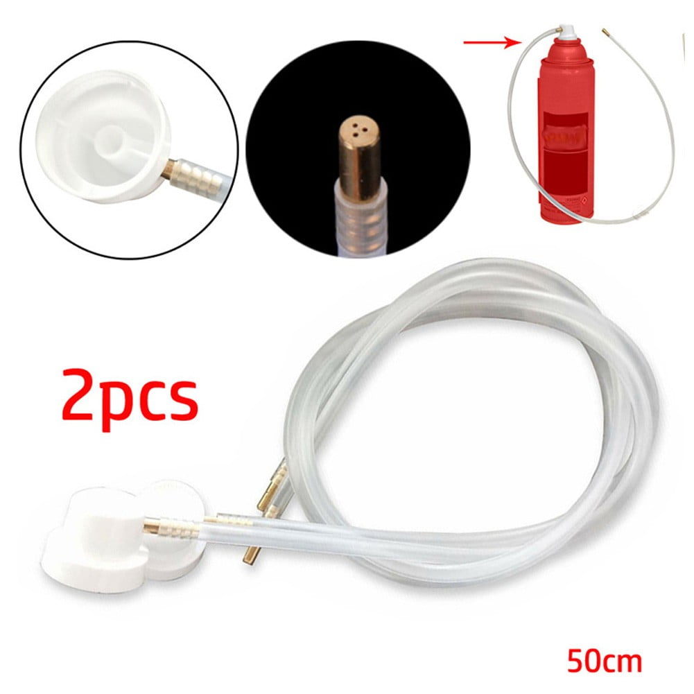 2pcs 50cm Aerosol Nozzle Extension Hose Nozzle Wand Aerosol Spray Fluid ...