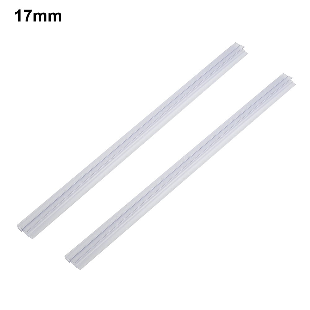 2pcs 50cm Replacement Seal Shower Shower Door Seal 17mm Water Deflector ...