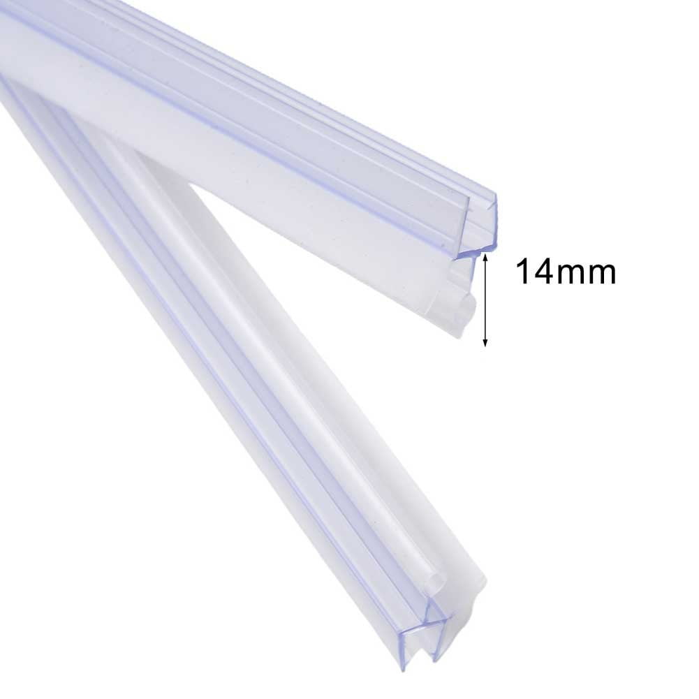 2pcs 50cm Seal Shower Shower Door Seal Water Deflector Glass Fixture ...