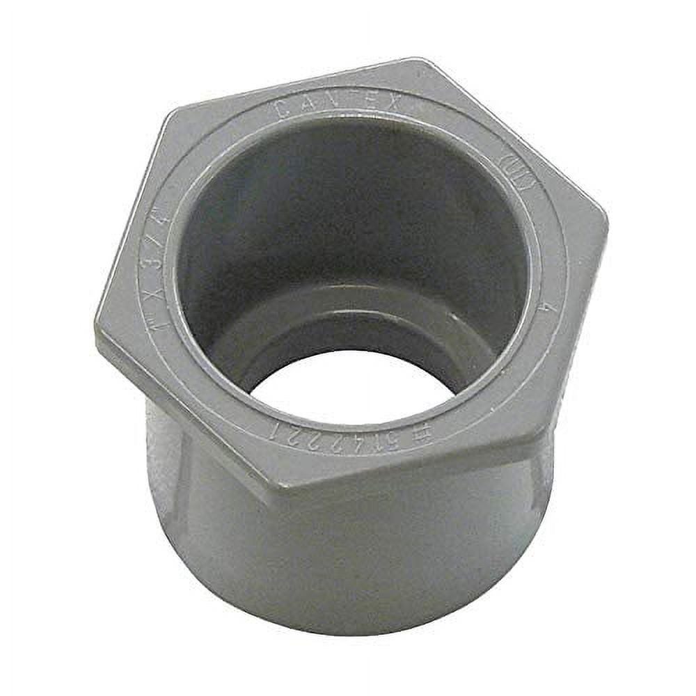 2pcs 5142224 Schedule-40/80 Gray PVC Reducer Bushing 2-Inch x 1-1/2 ...