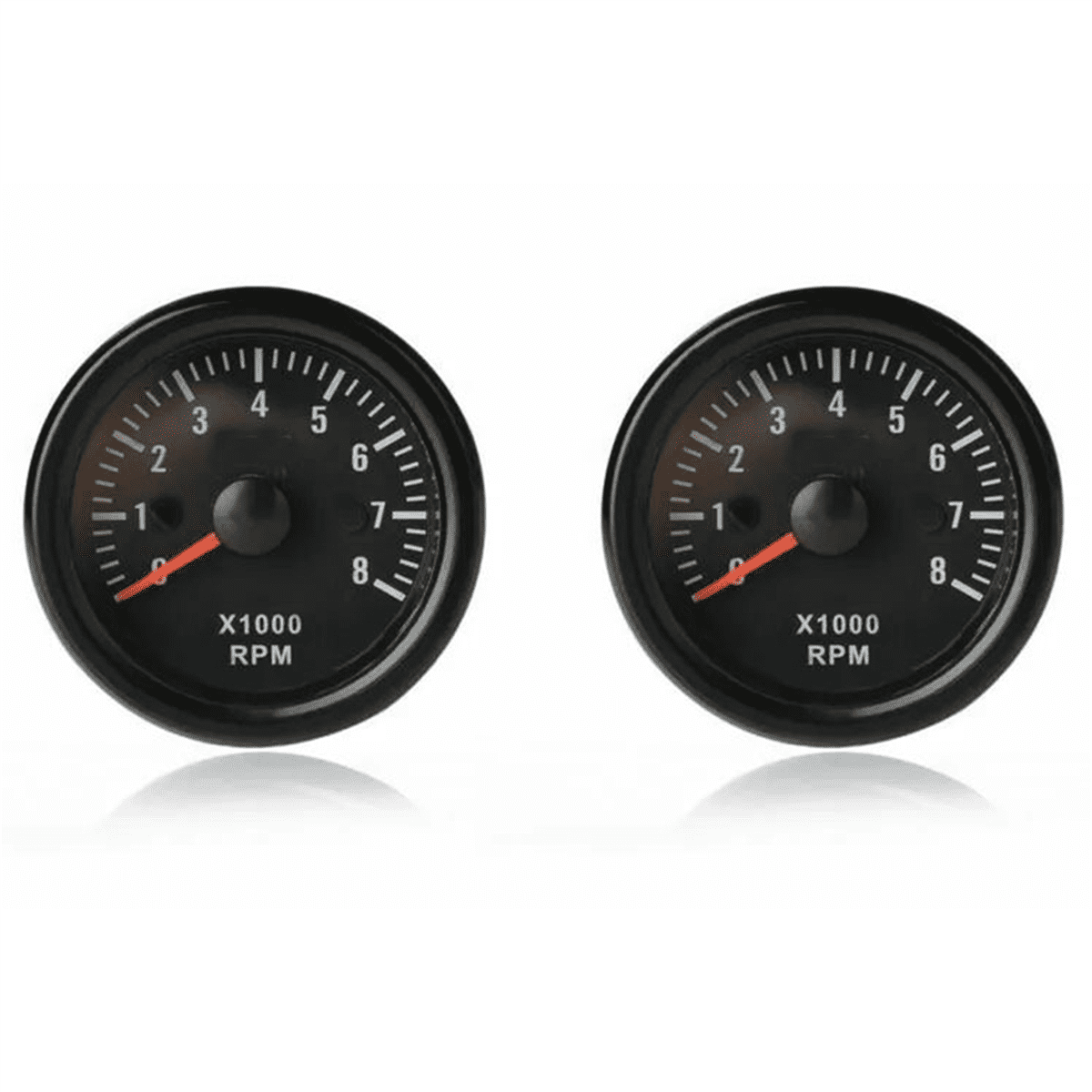 2pcs 52MM Electrical Tachometer 0-8000 RPM 2inch Tacho Meter for 2 3 4 ...
