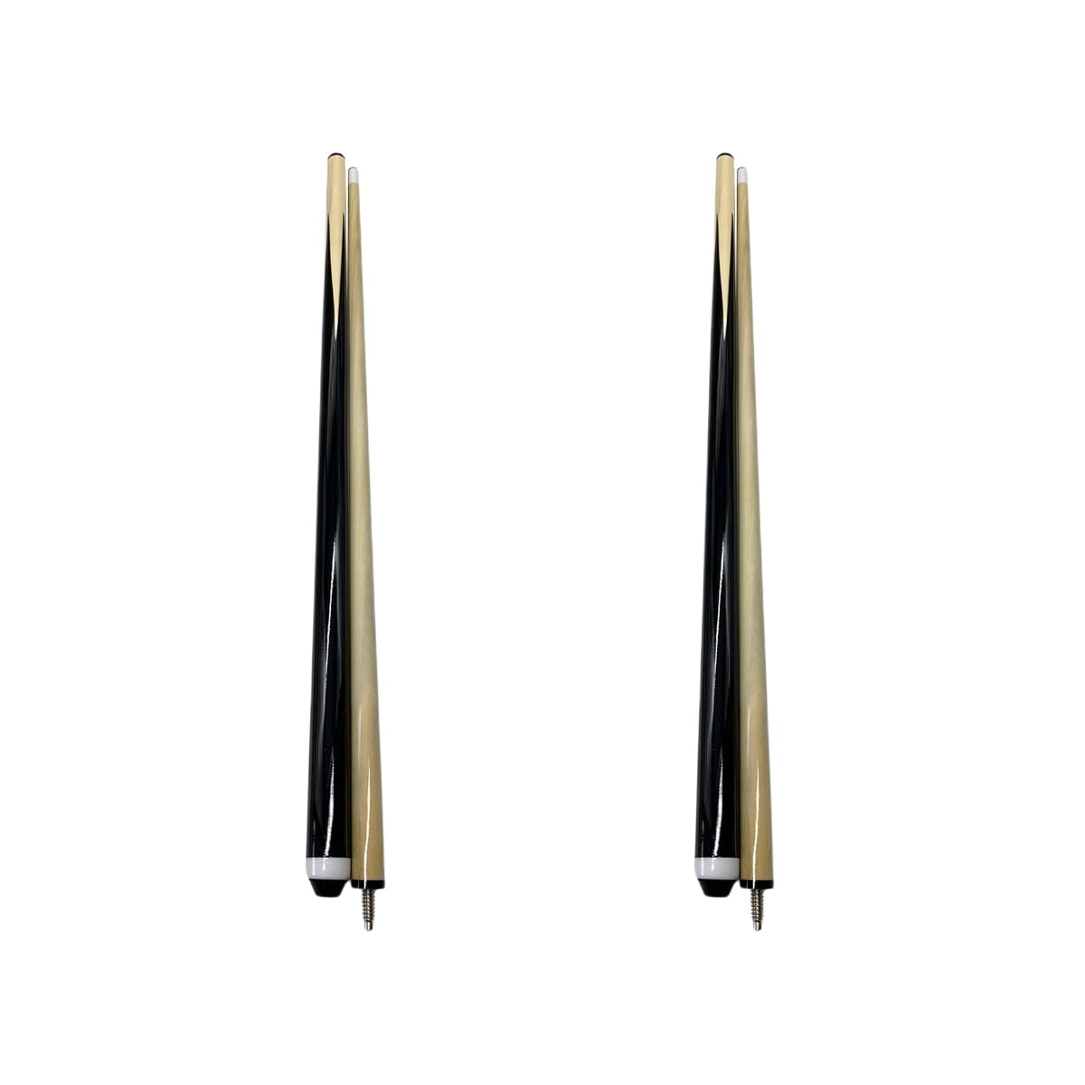 2pcs 57 Inch Hardwood Billiard House Cue Sticks Pool Cue - Walmart.com