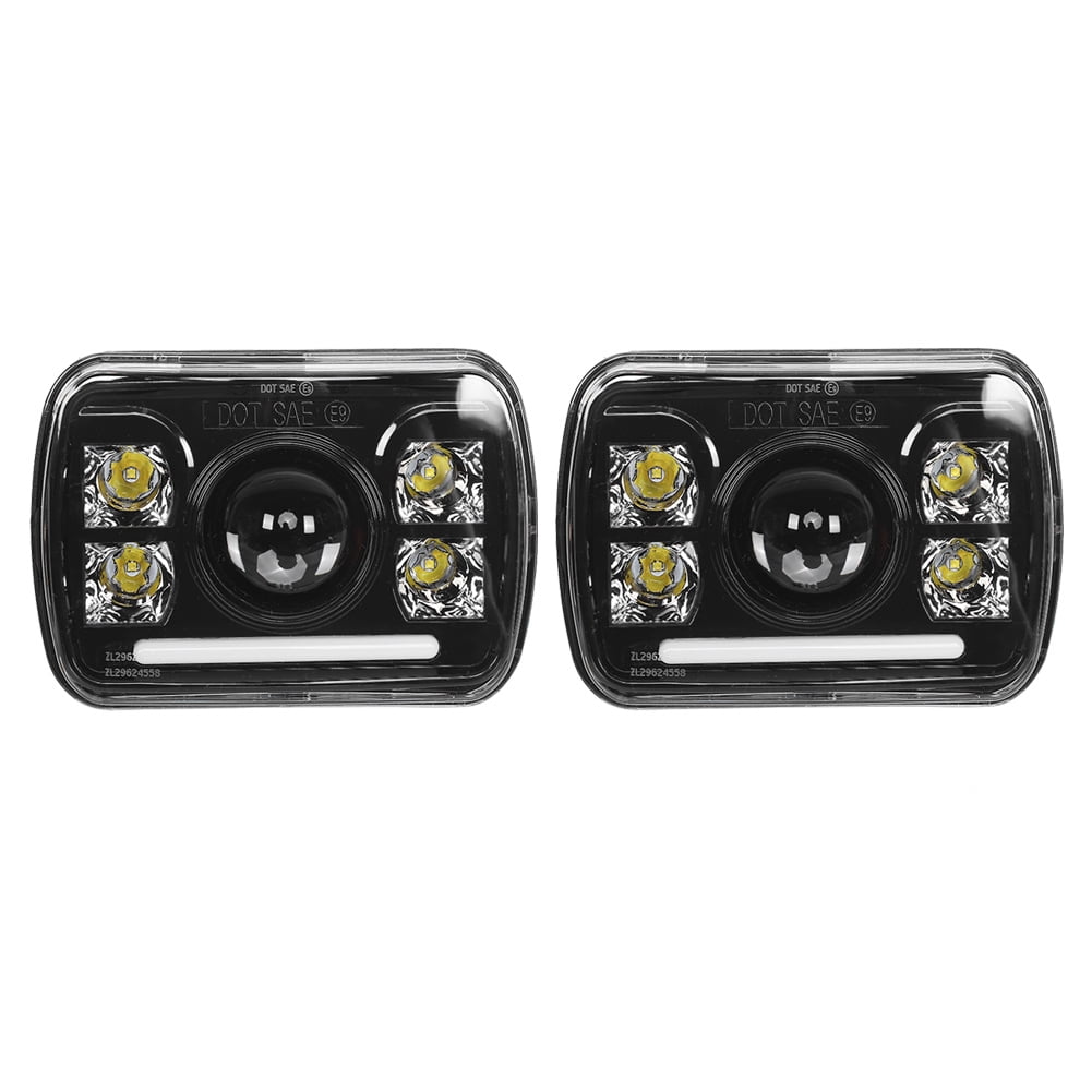 2pcs 5x7 inch LED Front Headlights Beam DRL Waterproof for Trucks ...