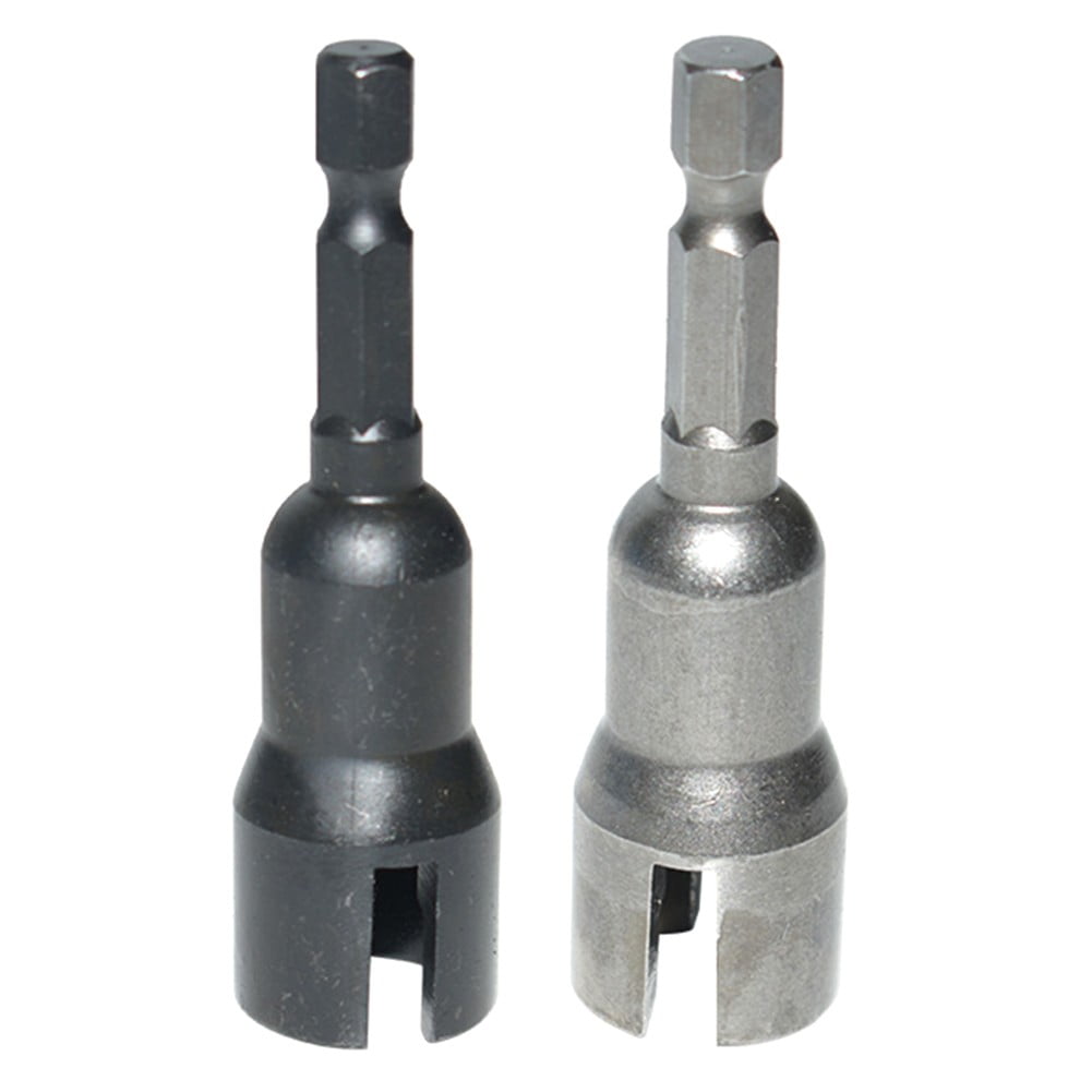 2pcs 6 35mm Hex Shank Socket Adapter For Electric Screwdriver And Drill