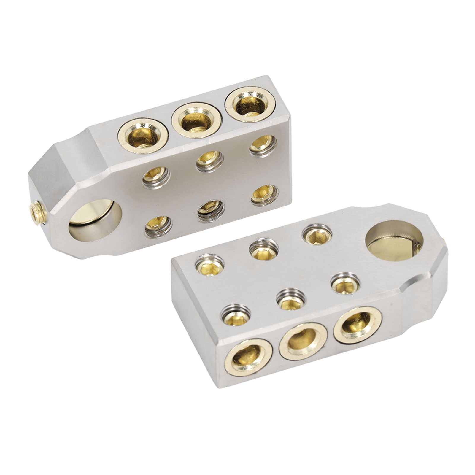 2pcs 6 Way Battery Terminal Positive Negative Zinc Alloy SAE Battery ...